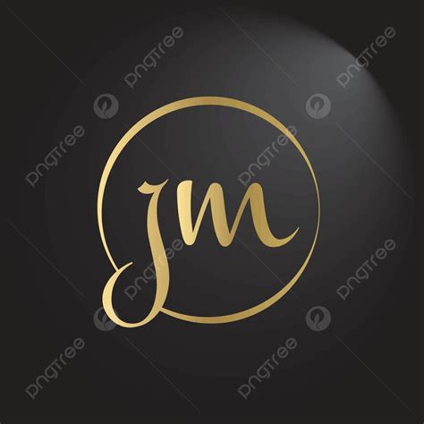 Vector Template Of An Innovative Letter Jm Logo Design With Linked Initials Vector Web