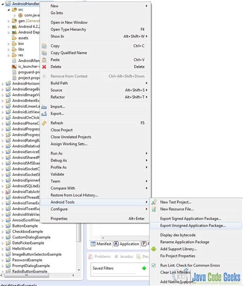 Build Android Application Package File APK Using Eclipse IDE Java