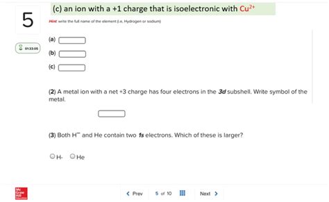 Solved Identify The Elements That Fit The Following Chegg Com