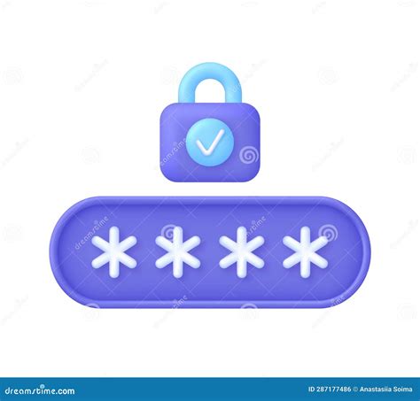 3d Locked Padlock And Password Cyber Security To Protect Personal Data