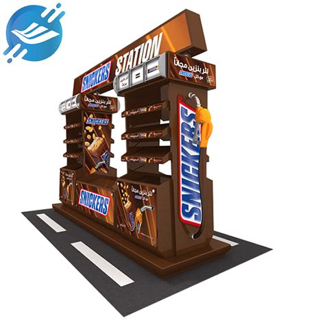 China Custom Pop Gas Station Floor Style Chocolate Display Stand