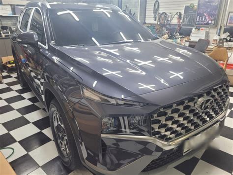 대구 달서구 더 뉴 싼타페 유리막 코팅 전면 측 후면 글라스틴트 펜터 S 썬팅 아이나비 Z8000 장착 네이버 블로그