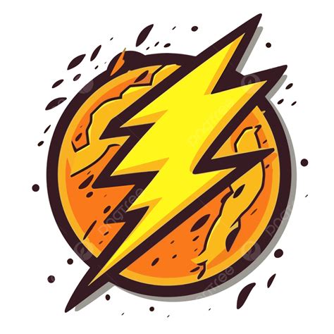 조명 볼트 벡터 스티커 클립 아트 노란색 원형 엠블럼 만화 만화 슈퍼 번개 상표 클립 아트 Png 일러스트 및 벡터 에 대한 무료 다운로드 Pngtree
