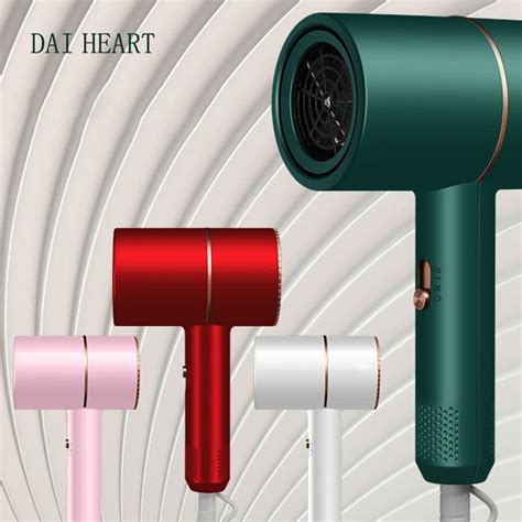 Badu Bg Заглушен сешоар Сешоар за коса с отрицателни йони Шумопотискащ високомощен синя светлина