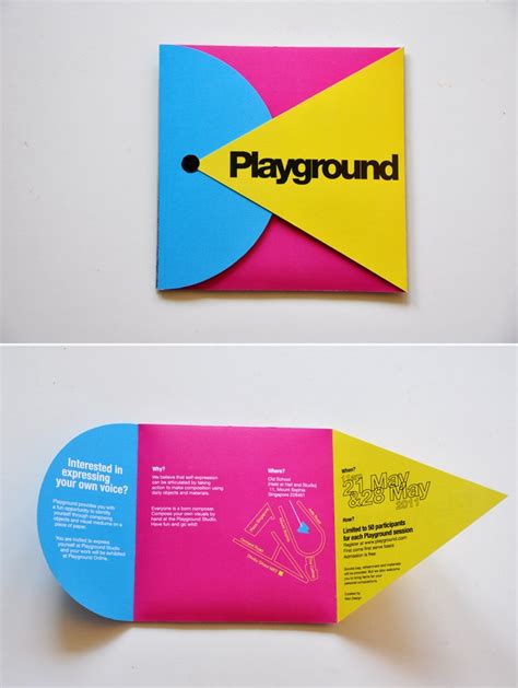 bauhaus playground leaflet design