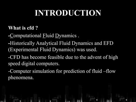 Computational Fluiddynamics Ppt