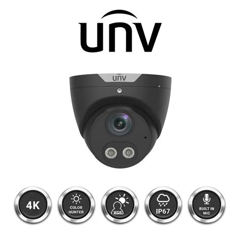 Uniview MP HD Tri Guard Light And Audible Warning POE AI Fixed Eyeball Network Camera Dahua