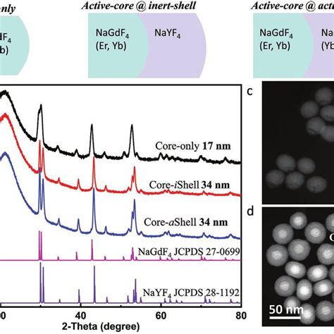 A Schematic Illustrations Of The Core Only And Core Shell Structures Download Scientific
