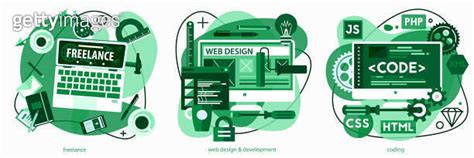 Coding Programming Scripting And Development Concept Banners 이미지