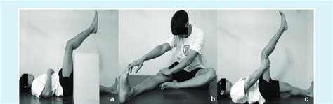 A 90 90 Hamstring Flexibility Test B Static Hamstring Stretching