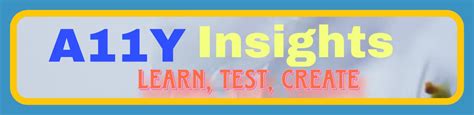 welcome to the home page of a11y insights