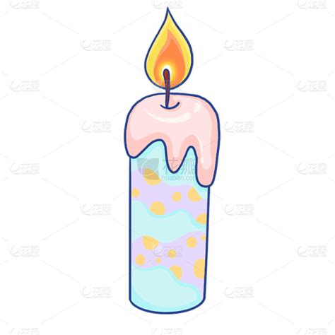 手绘 生日装饰元素 蜡烛