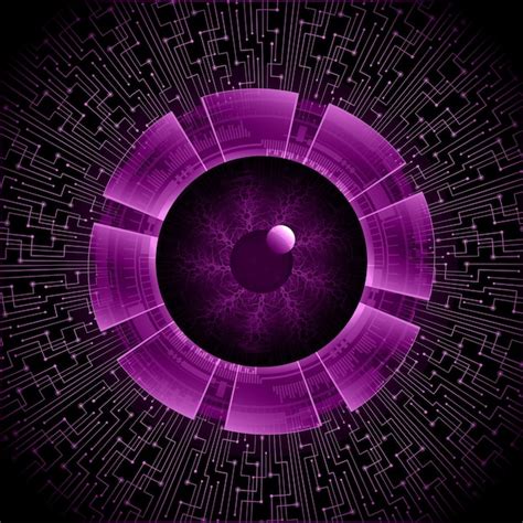 Premium Vector Eye Cyber Circuit Future Technology Concept Background