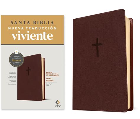 Biblia De Referencia En La Columna Central Ntv Letra Grande Con