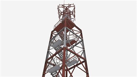 Modular Radar Tower 2 3d Model By 32cm