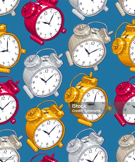 알람 시계 원활한 배경 타이머 마감일 서둘러 개념 벡터 벽지 또는 웹 사이트 배경을 깨워 0명에 대한 스톡 벡터 아트 및 기타 이미지 Istock
