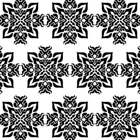 Premium Vector Geometric Cool Abstract Floral Pattern