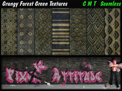 Second Life Marketplace Grungy Forest Green Textures