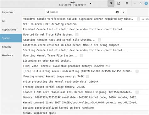 How To Use The Logs Utility In Linux Mint I Have A Pc