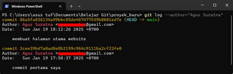 Tutorial Git 5 Melihat Riwayat Revisi Dengan Git Log