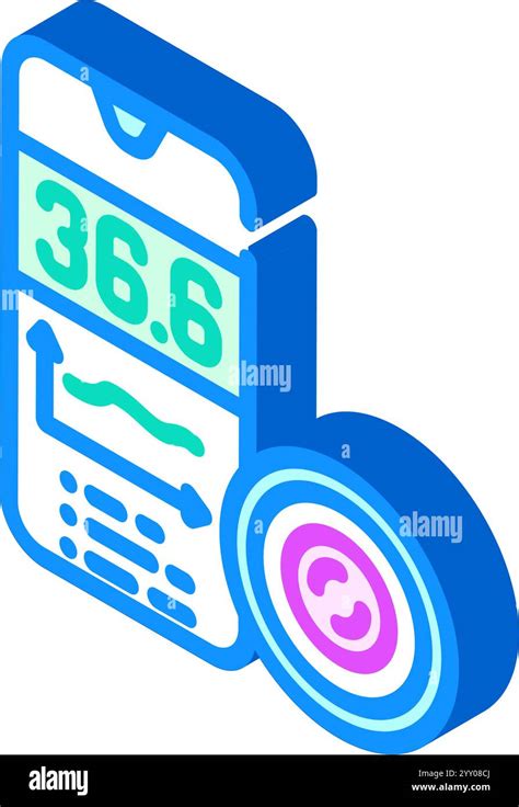 Temperature Sensor Wearable Isometric Icon Vector Illustration Stock Vector Image Art Alamy