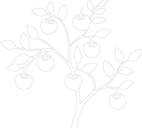 Premium Vector A Drawing Of A Tree With Fruit On It