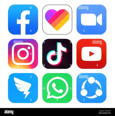 Youtube tiktok instagram logo 2020 hi-res stock photography and images - Alamy