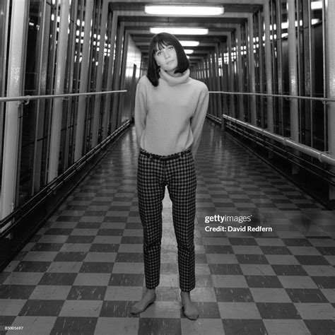 English Pop Singer Sandie Shaw Poses In The Footbridge At Newport
