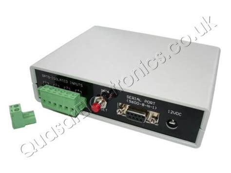 8 Channel RS232 Serial Relay Controller Isolated IO Quasar 3108