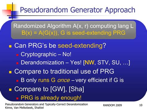 Ppt Pseudorandom Generators And Typically Correct Derandomization Powerpoint Presentation Id