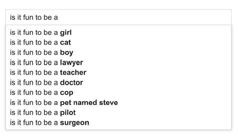 A Hilarious Collection Of Google Autocomplete Suggestions