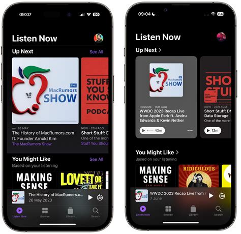 Heres Whats New In The Ios 17 Podcasts App Macrumors
