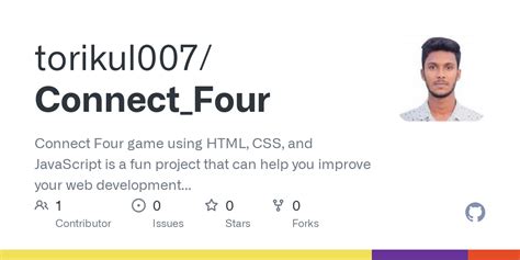 github torikul007 connect four connect four game using html css