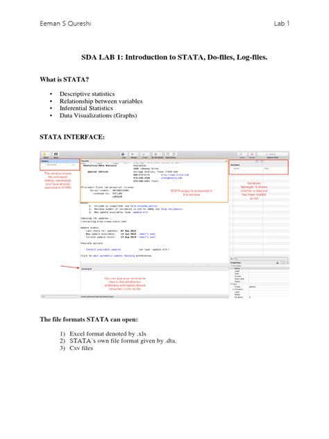 Sda Lab 1 Pdf Microsoft Excel Statistics