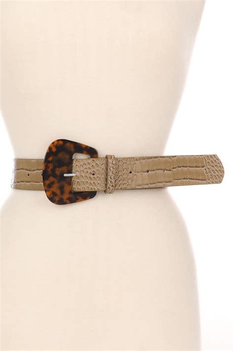Br Tortoise Shell Buckle Belt Belts