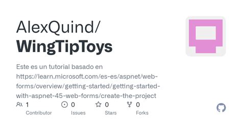 GitHub AlexQuind WingTipToys Este Es Un Tutorial Basado En Https Learn Microsoft Es Es