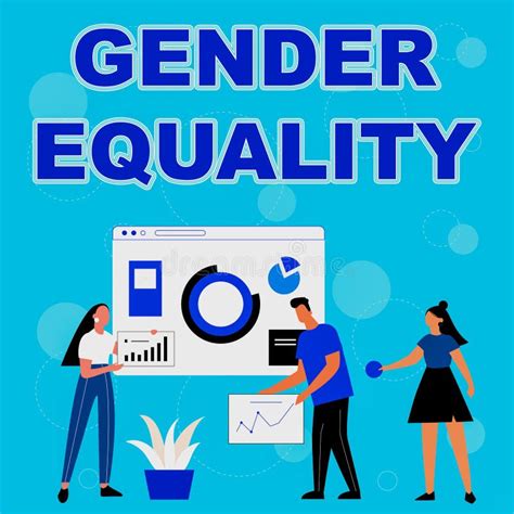 Writing Displaying Text Gender Equality Business Showcase Access To Same Privilege Given To