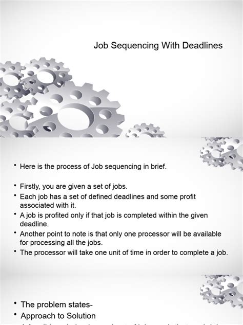 Job Sequencing With Deadlines Pdf Numerical Analysis