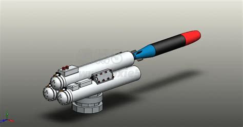 Mark 32 鱼雷发射器三维模型sldprt和step格式设计 机械5
