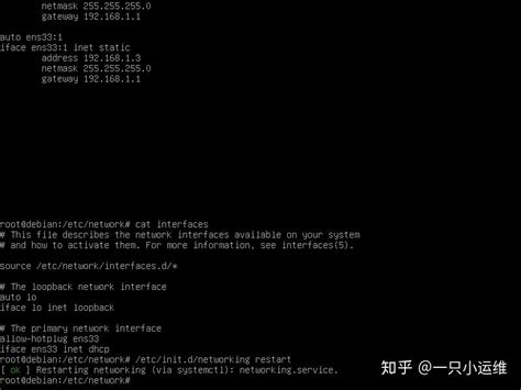 debian 双网卡配置 知乎