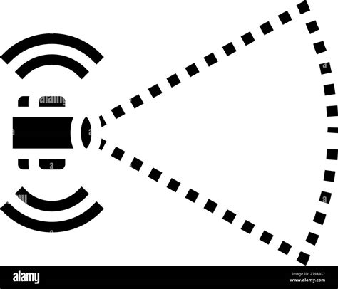 Lidar Sensors Autonomous Delivery Glyph Icon Vector Illustration Stock Vector Image Art Alamy