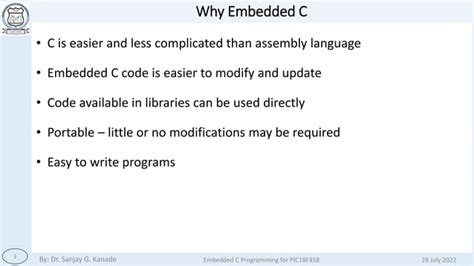 Introduction To Embedded C Programming Pdf