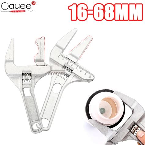 다기능 짧은 손잡이 범용 조절 렌치 개방형 욕실 파이프 렌치 조절 가능한 알루미늄 합금 수리 도구비틀다 Aliexpress