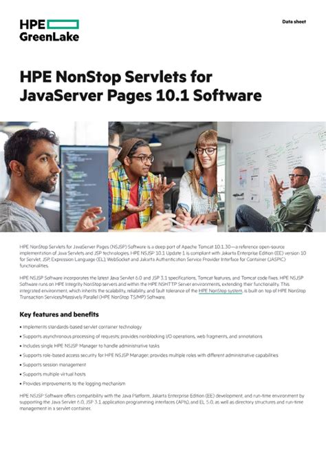 hpe nonstop servlets for javaserver pages 10 1 software