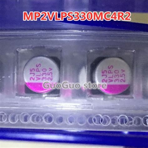 10 buah smd kapasitor elektrolit aluminium vlps 330 2 5v capacitor 6