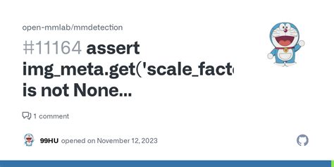 Assert Imgmetagetscalefactor Is Not None Assertionerror · Issue