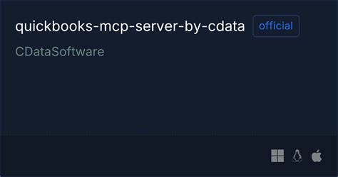 Schema Quickbooks Mcp Server By Cdata Glama