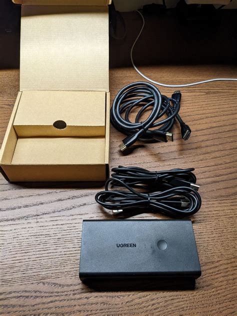 Ugreen Usb Hdmi Kvm Switch K Ultra Hd Hdmi Switcher Box For Sharing Monitor Computers Tech