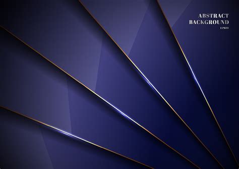 Elegant Blue Metallic Glossy Background Overlapping Layer With Shadow