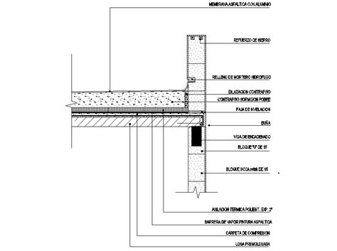 Facade And Back Cut Constructive Section Details Of House Building Dwg File Artofit